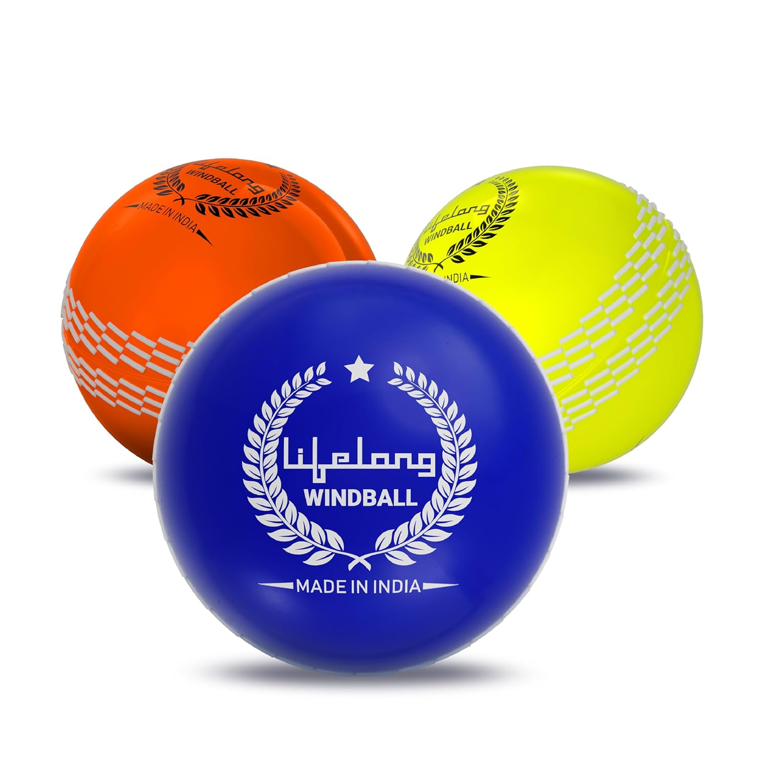 Lifelong PVC Soft Cricket Windball (Multicolour) 3 , Standard Size ...