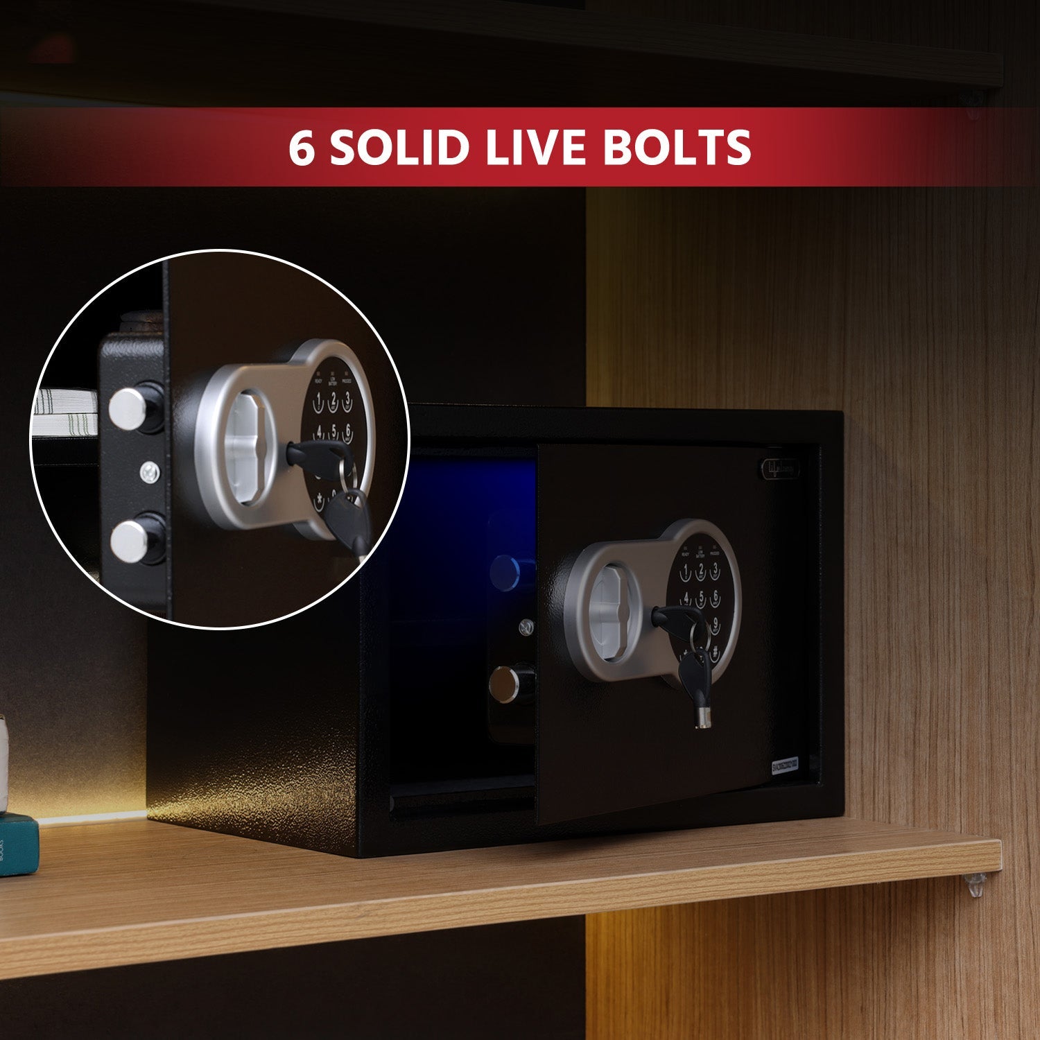 Buy Lifelong 22L Digital Safe Locker for Home | Carbon Steel & LED ...