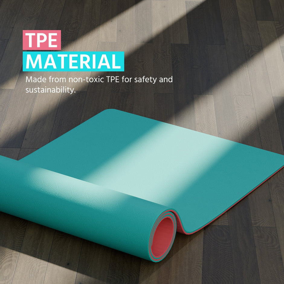 Buy Lifelong Dual Color TPE Yoga Mat 6mm – Anti-Slip | Home & Gym ...