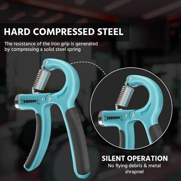 Lifelong | LLFAHG001 Adjustable Hand Grip Strengthener, Hand Gripper ...