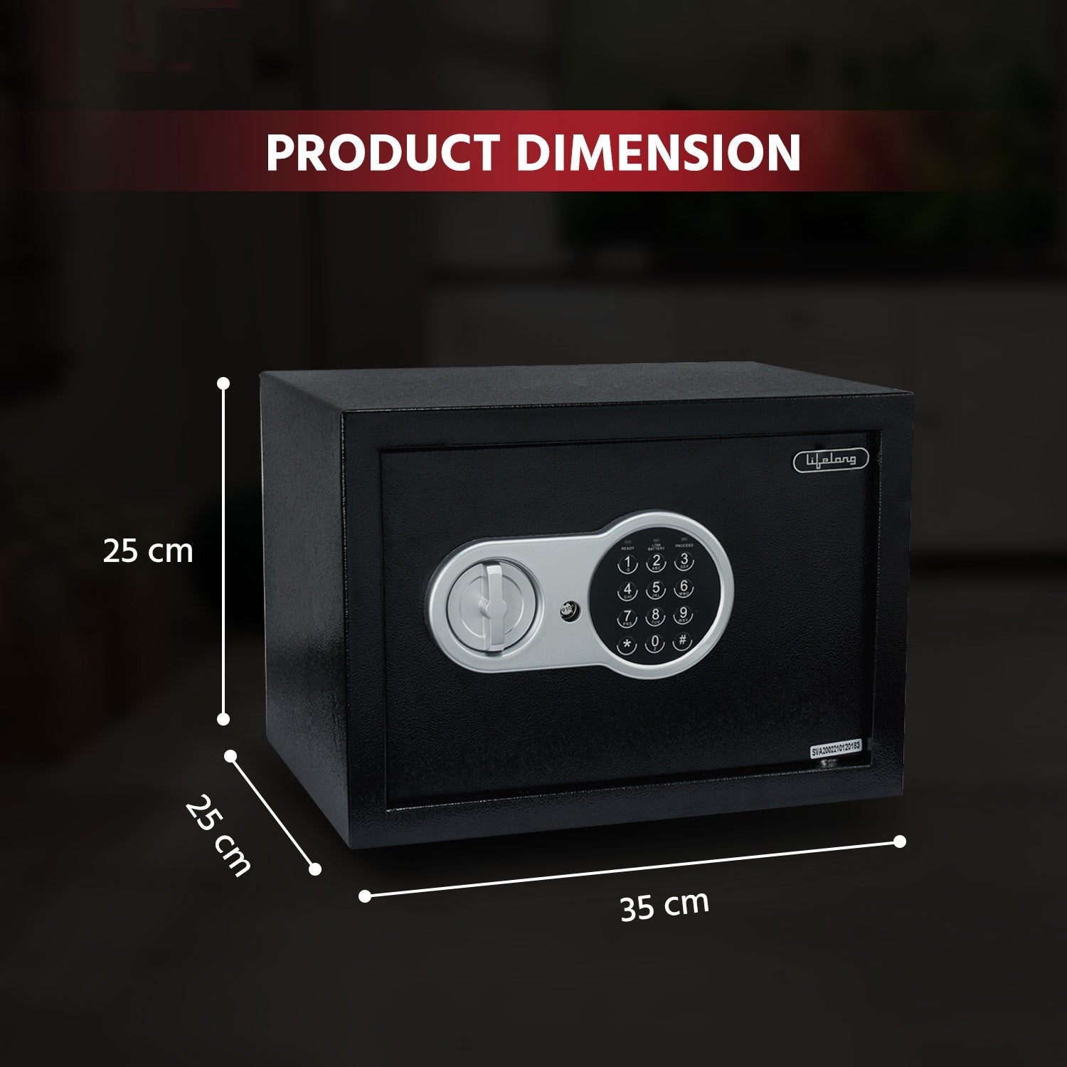 Buy Lifelong 22L Digital Safe Locker for Home | Carbon Steel & LED ...