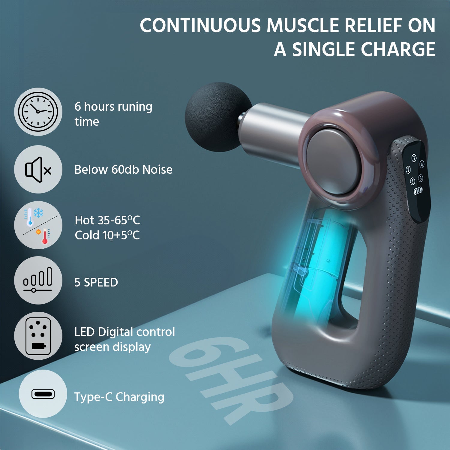 Buy Lifelong Massage Gun – Hot & Cold, 8 Heads | Best Price Online ...