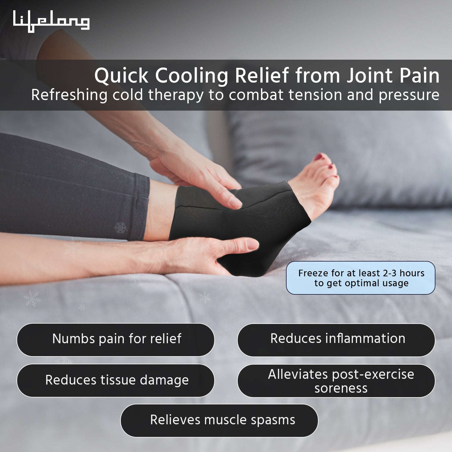 Lifelong LLHC81 Hot and Cold Ankle gel pack – Lifelong Online