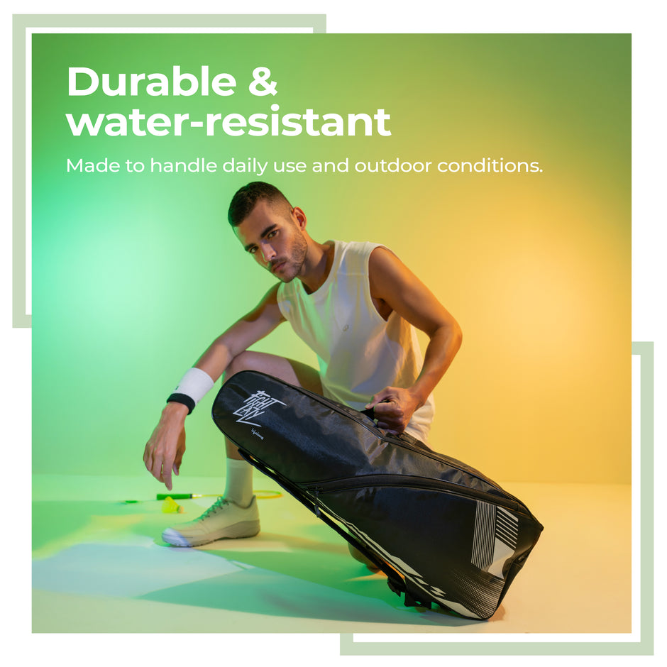 Lifelong Badminton Kitbag | Two Compartments | Soft Padded Straps | Du ...