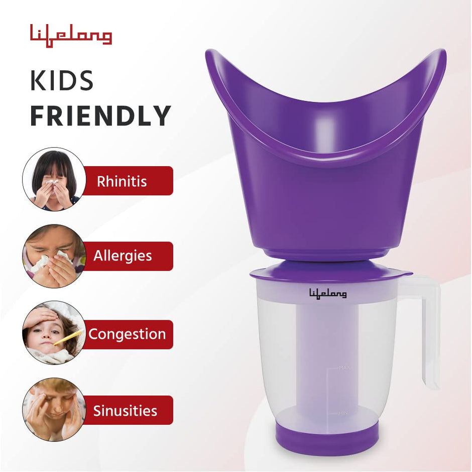 3 in 1 Plastic Steam Vaporizer Face, Nose and Cough Steamer| – Lifelong ...