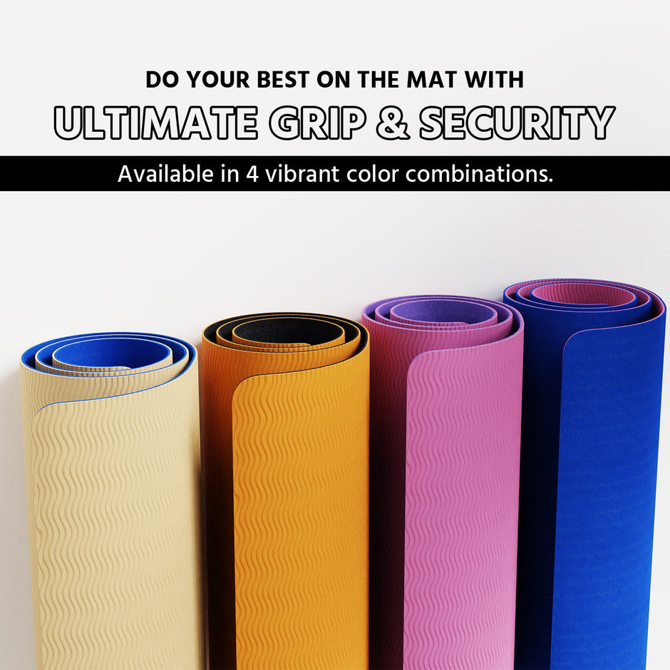 Buy Lifelong Dual Color Yoga Mat 6mm – Anti-Slip & Carry Bag – Lifelong ...