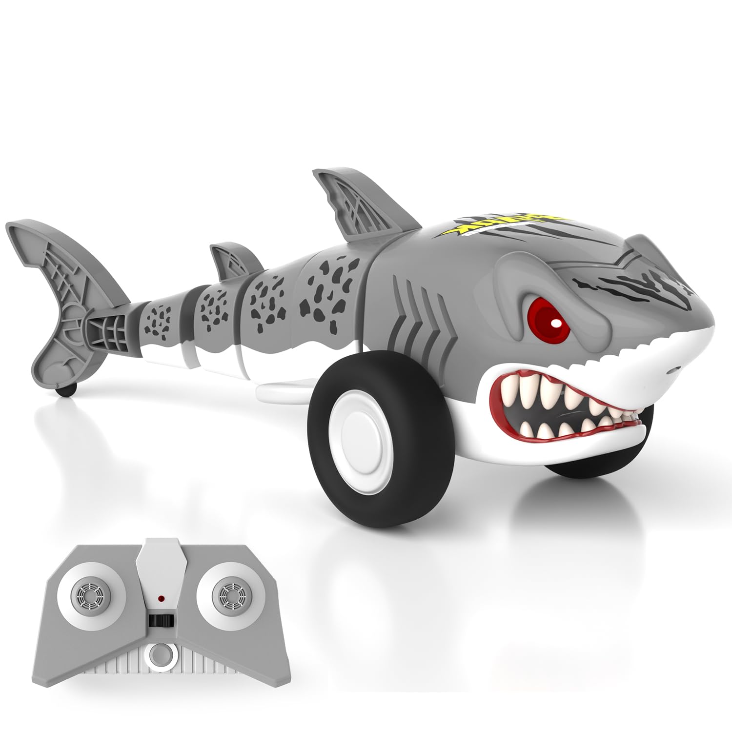 Lifelong Cuppy Remote Control Shark Car | 360° Spin RC Toy with LED Li ...