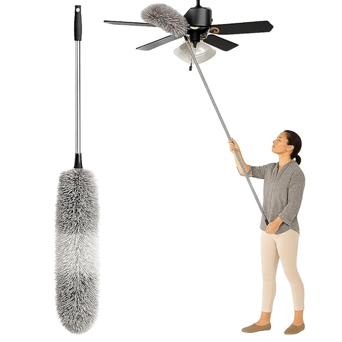 Lifelong Microfiber Feather Duster – Extendable, Washable & Bendable C ...