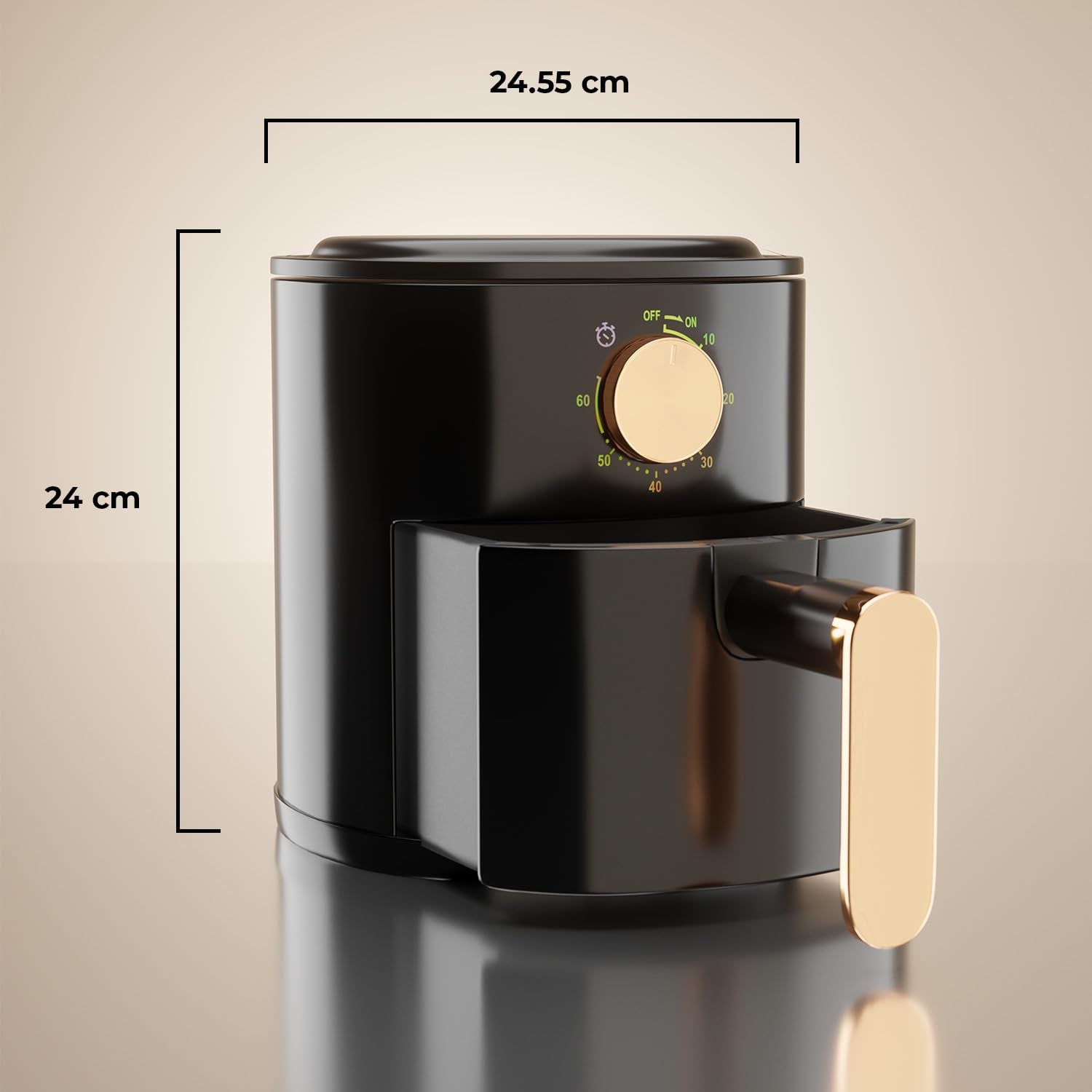 Lifelong 3.5L Small Air Fryer – Rapid Air Cooking, 90% Less Oil, 750W ...