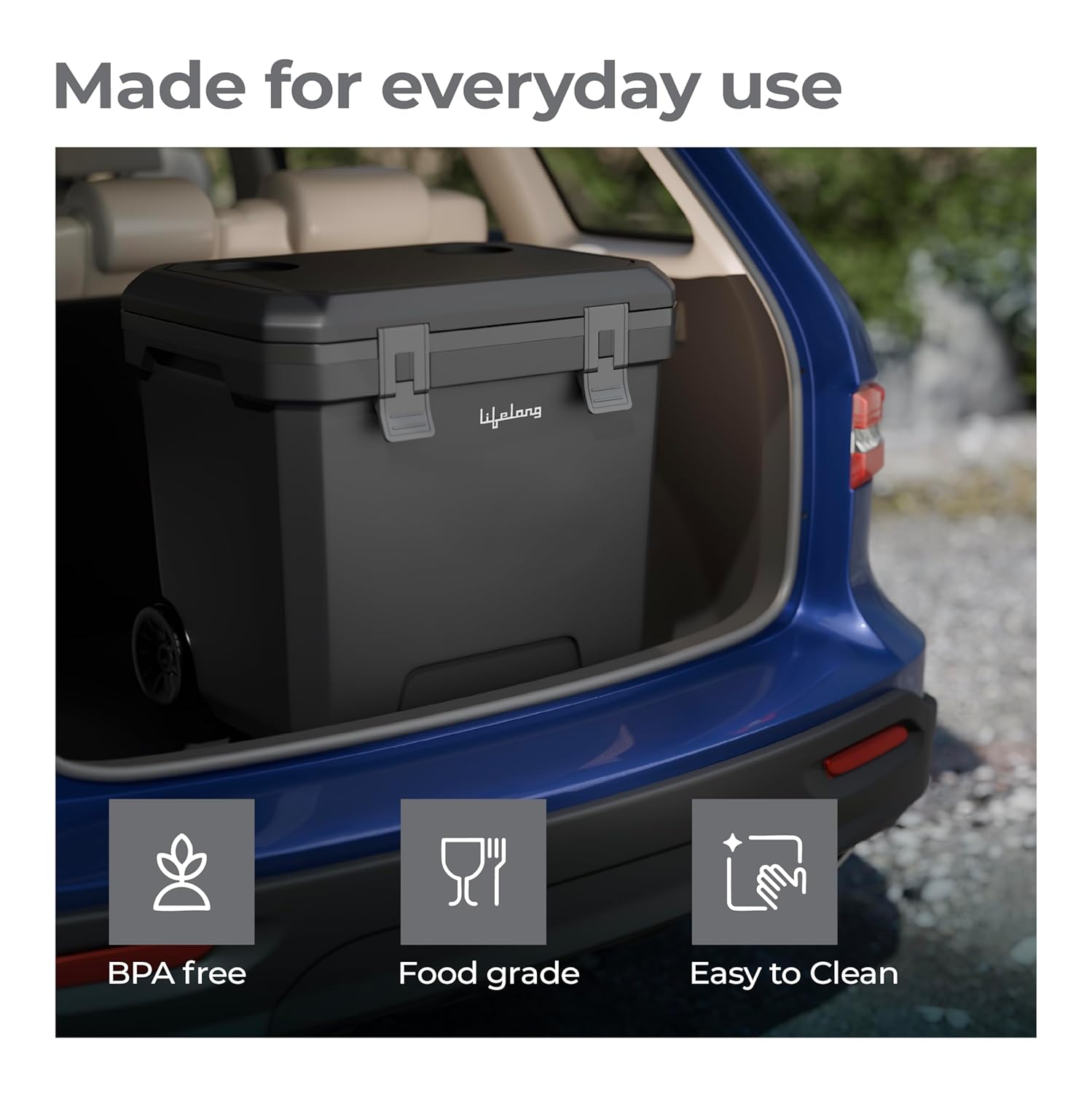 Lifelong Insulated Chiller Ice Box Standard Size for Travel Party Bar ...