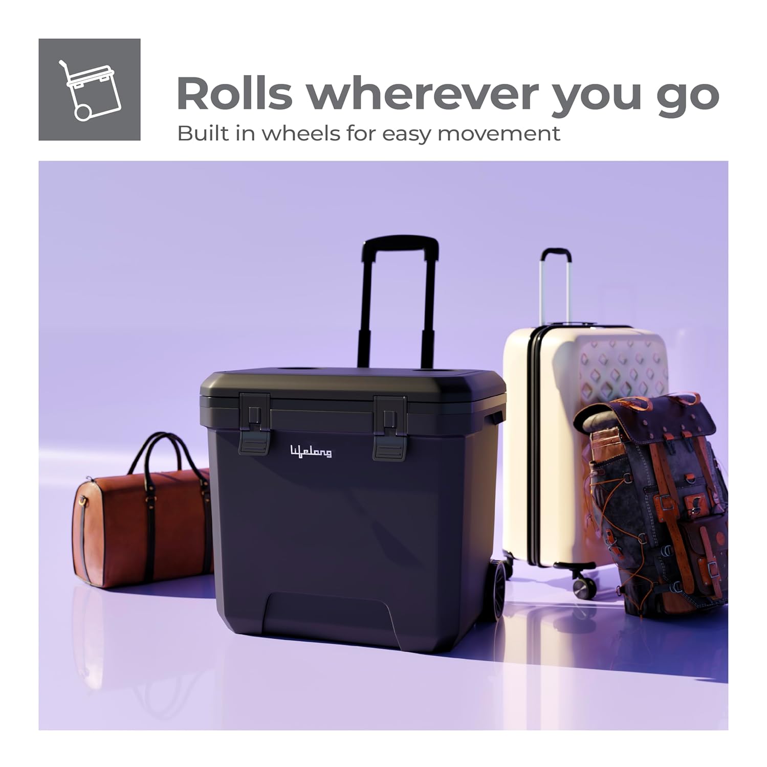 Lifelong Insulated Chiller Ice Box Standard Size for Travel Party Bar ...