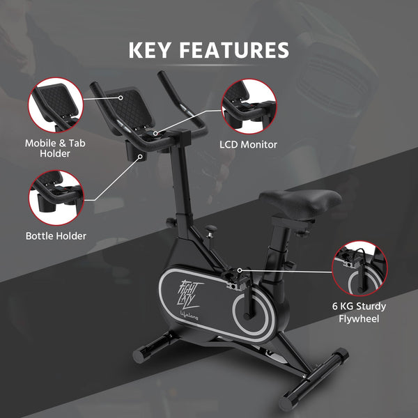 Lifelong | Fit Pro Spin Fitness Bike, Black – Lifelong Online