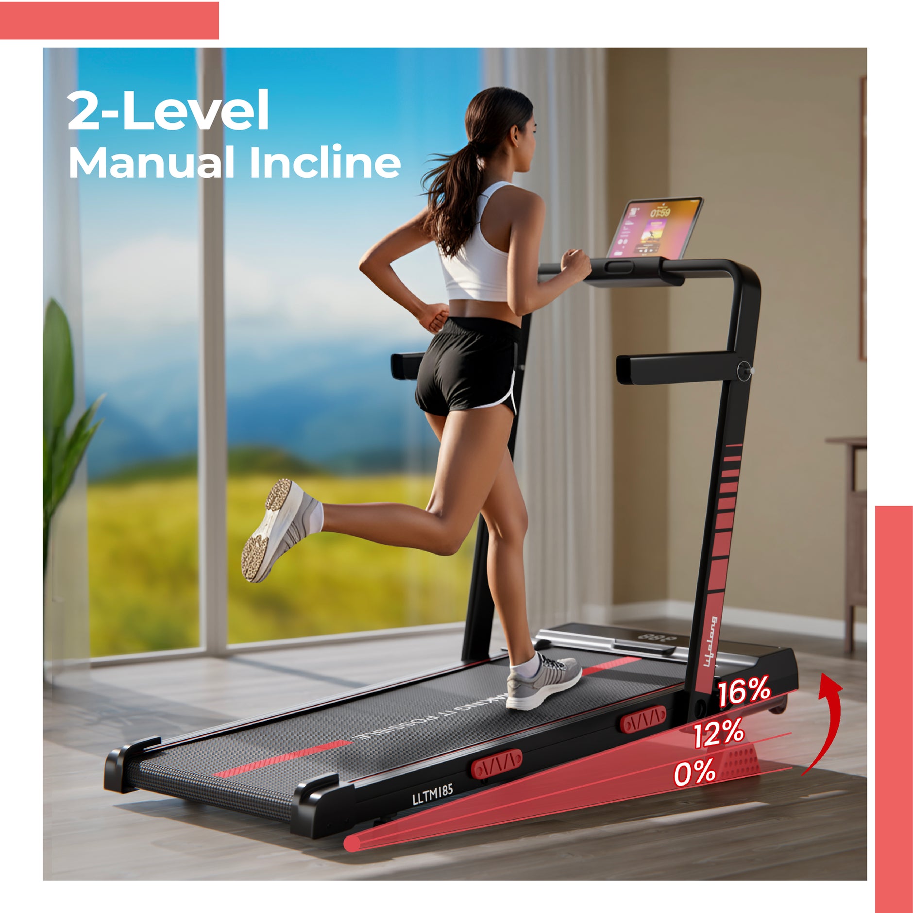 Motorized Walking Pad Treadmill with 4 HP Motor – Lifelong Online